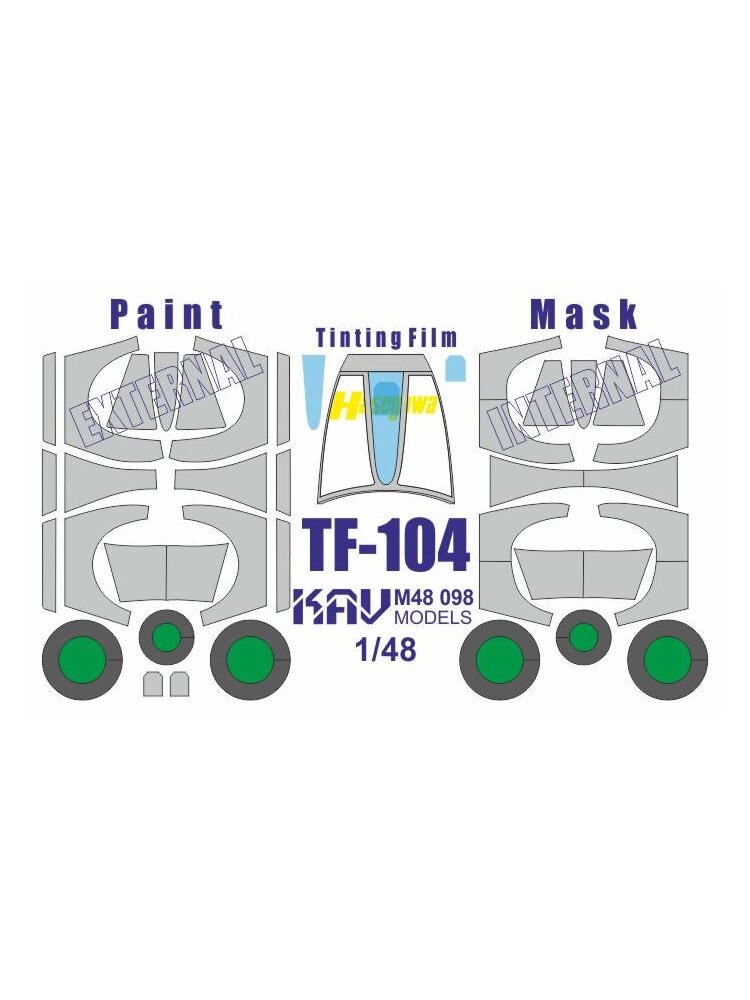 Окрасочная маска на TF-104 Profi (Hasegawa) KAV M48 098