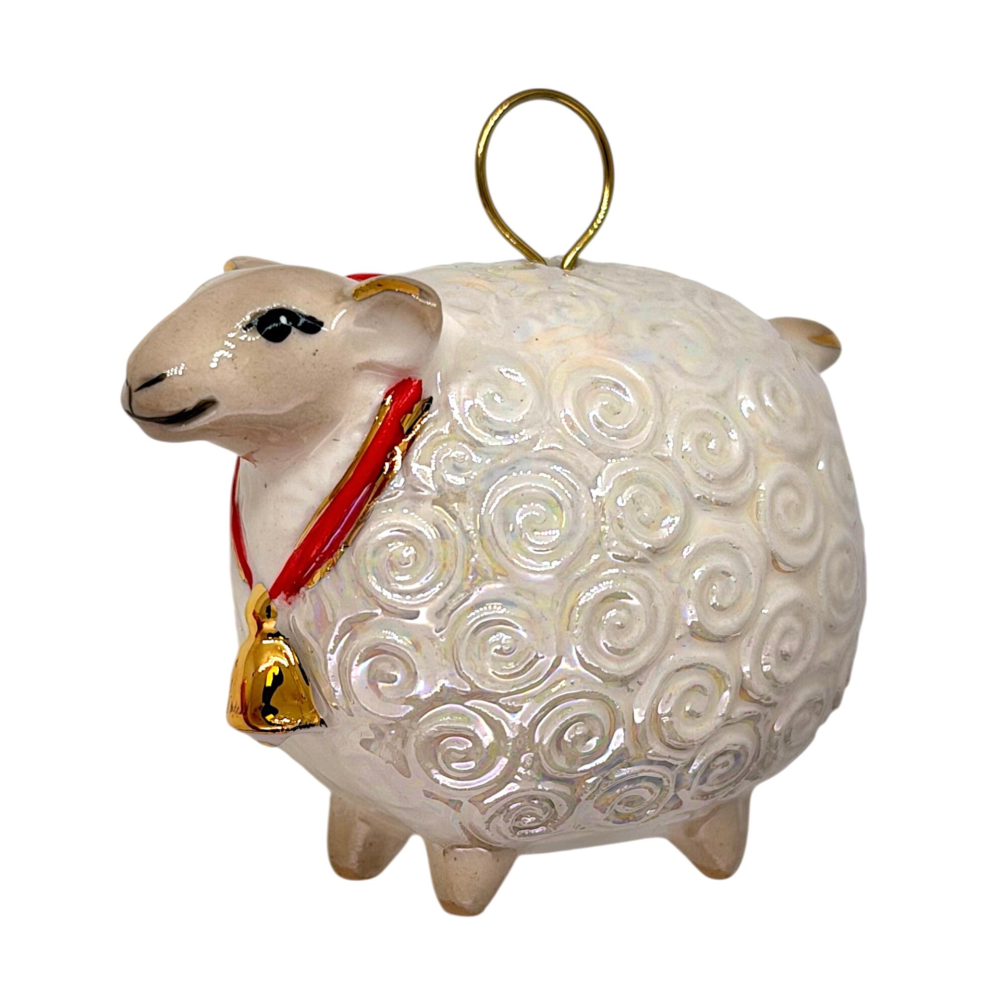 Ёлочная игрушка "Овечка" (Фарфоровая мануфактура)