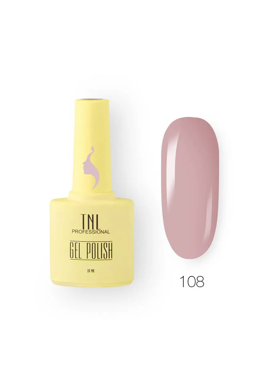 Гель-лак TNL 8 Чувств №108 - кофейная карамель (10 мл.)