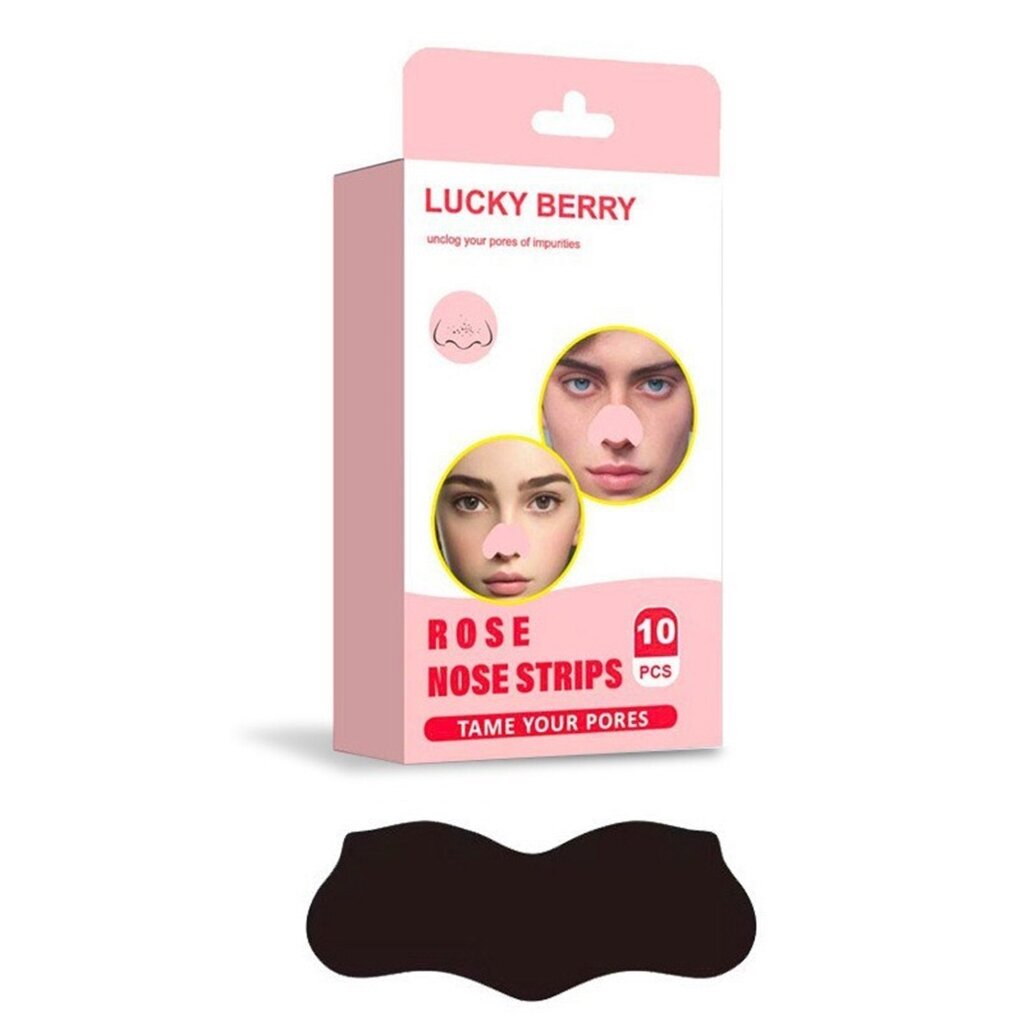Полоски Для Удаления Угрей, Глубоко Очищающие Полоски Для Носа с Мгновенным Очищением Пор Натуральными Угольными Полосками Для Носа Унисекс
