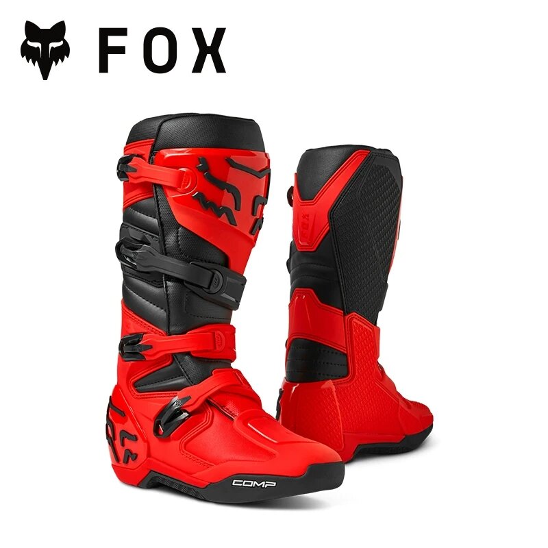 FOX Comp X мотоботинки для мотокросса, размер 44, Red/Black