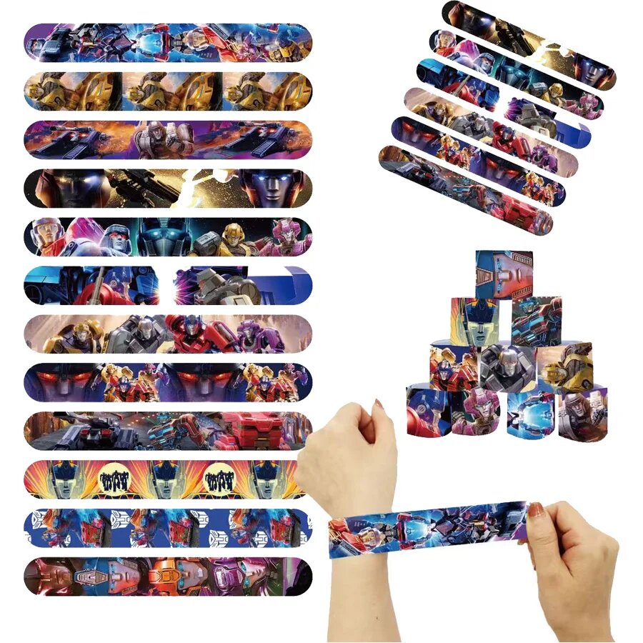 Браслеты-трансформеры 12шт. Цвет: 12pcs Slap Bracelet — фото 1