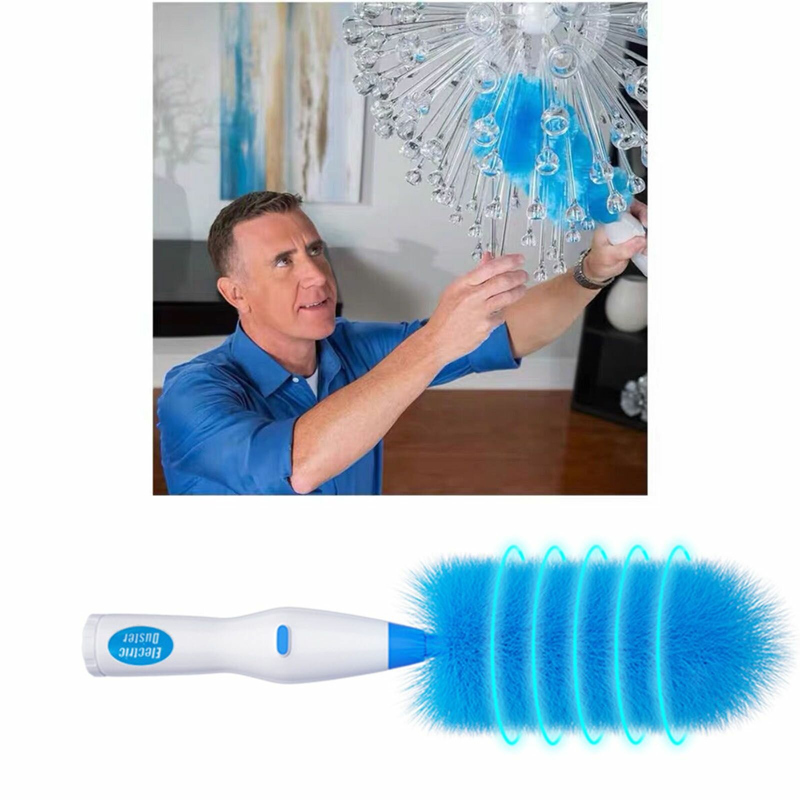 Пылесос Беспроводная щетка для уборки дома и офиса Работает от батареи