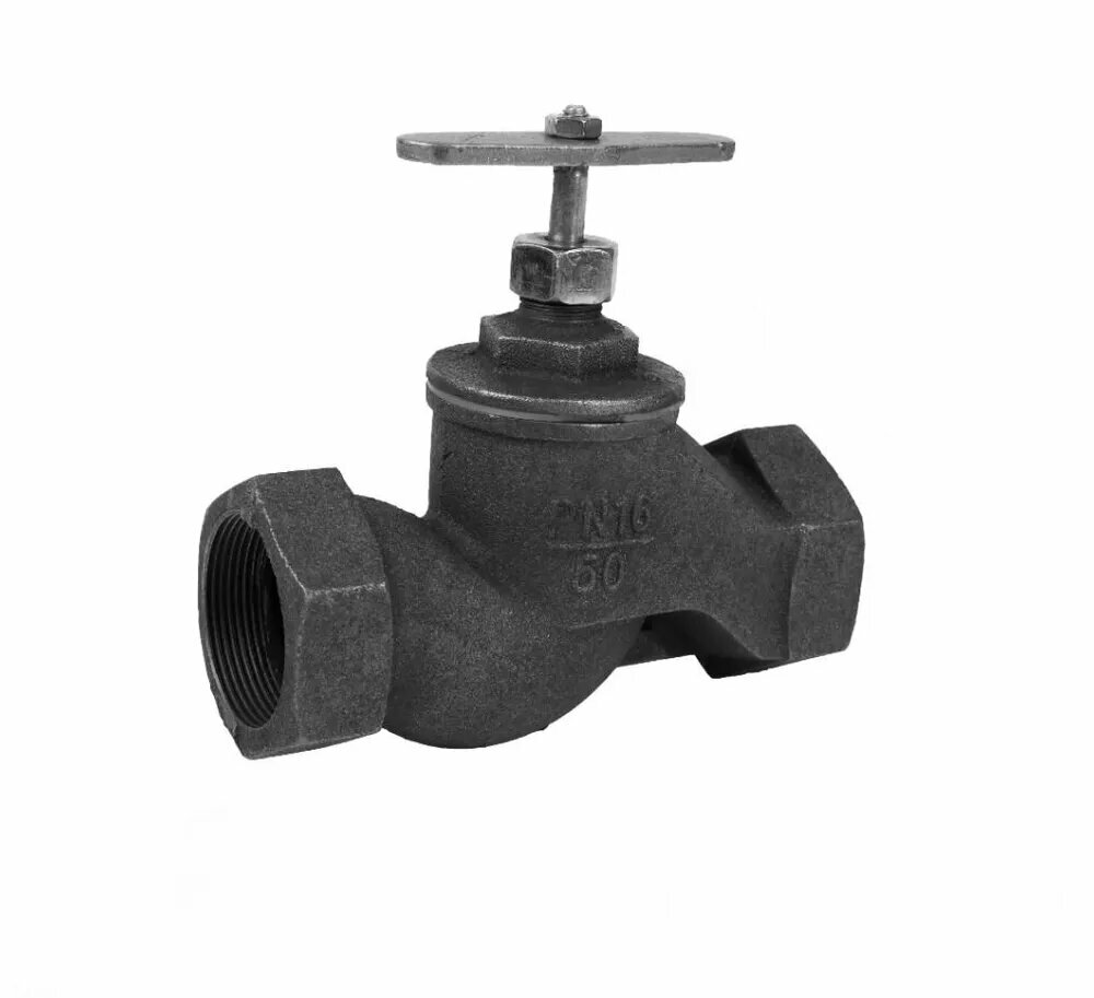 Клапан запорный чугун 15кч18п Ду 20 Ру16 Тмакс 225 оС ВР с маховиком RMCX