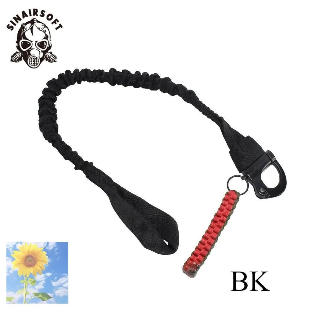 Открытый тактический трос безопасности многофункциональный строп (черный, нейлон)