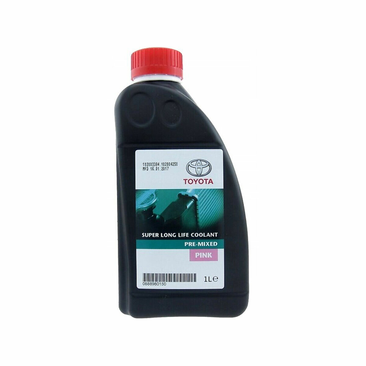 Антифриз Toyota Super Long Life Coolant Pre-Mixed Розовый G12 1Л(Toyota 0888980150)