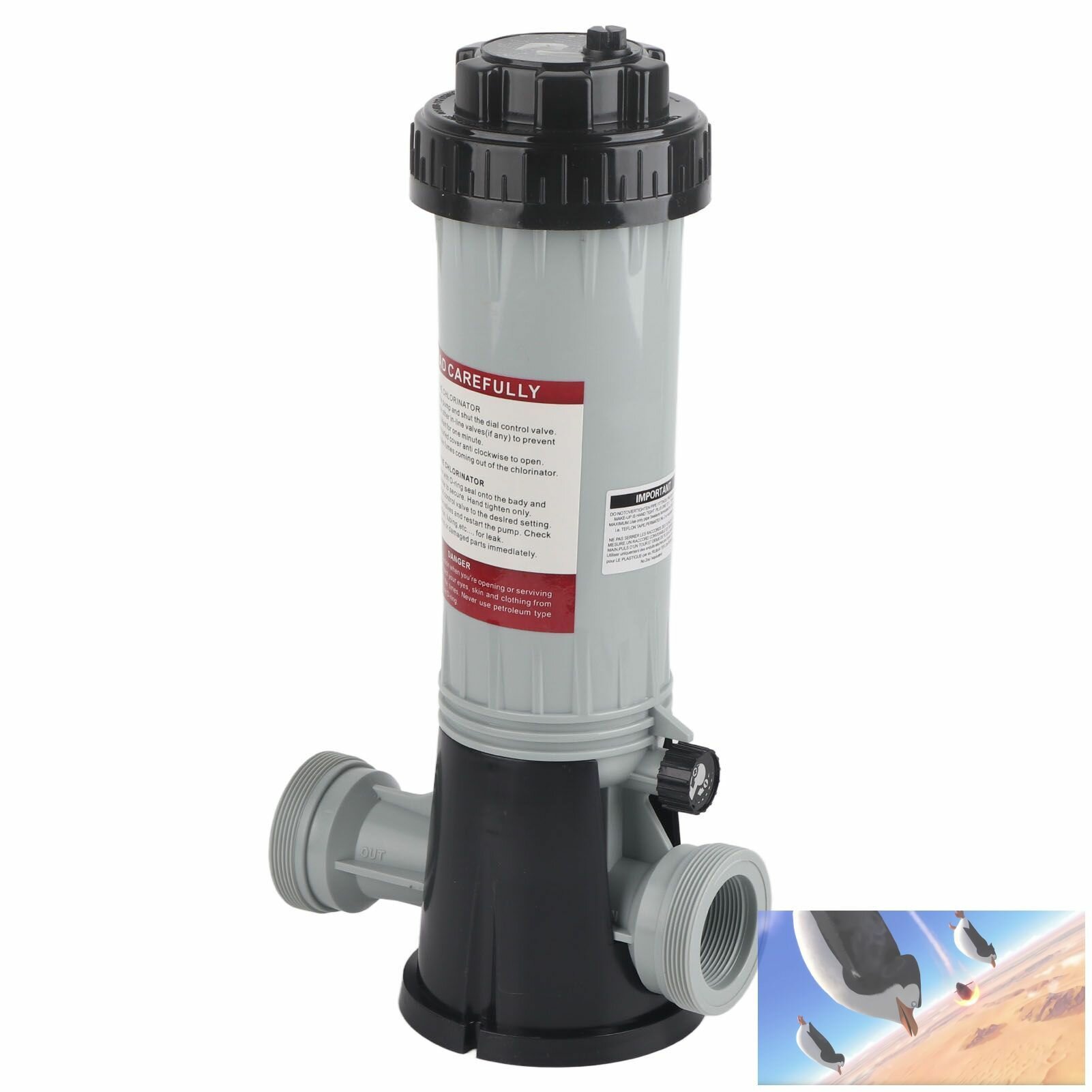 Хлоратор для бассейна, автоматический дозатор хлора, регулируемый таймер на 12-24 часа для чистой прозрачной воды