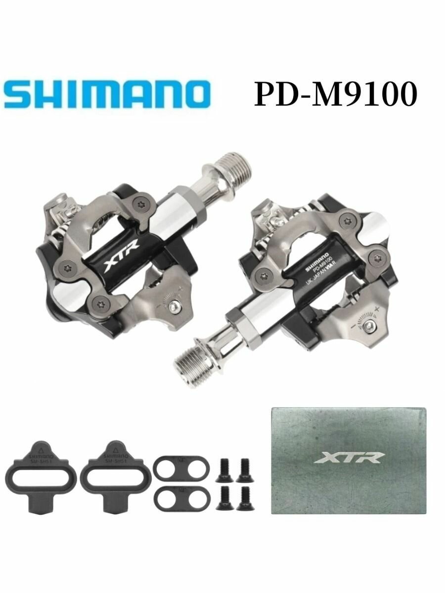 SHIMANO XTR PD M9100 Самоблокирующаяся Педаль Для Горного Велосипеда С Противоскользящей Пластиной Sh51