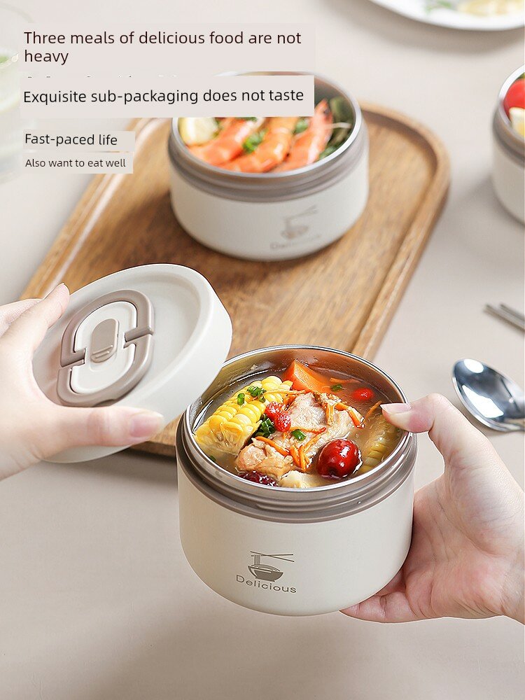 Улучшенный контейнер для еды из нержавеющей стали с оптимизированным объемом, выберите размер для удобства питания в