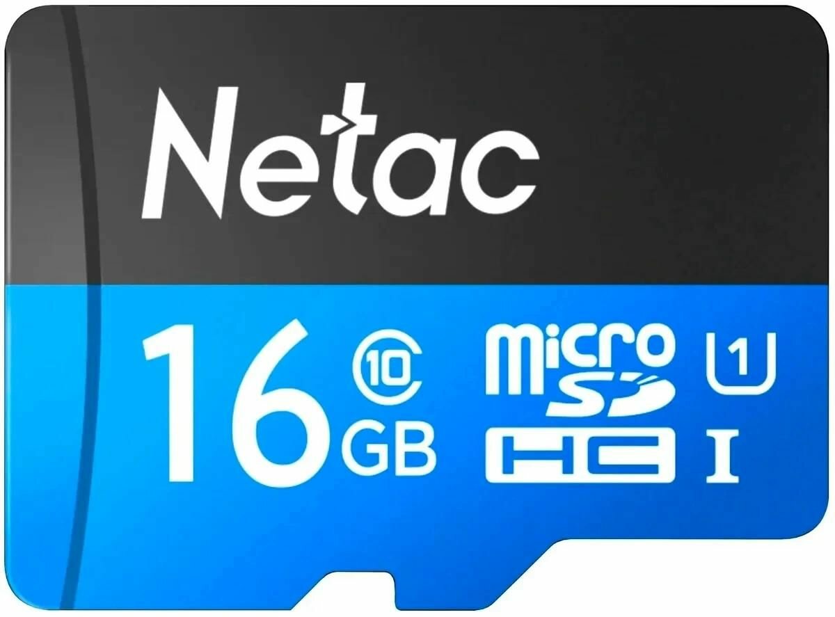 Флеш-карта Netac microSDXC 16GB P500 Ultra, без адаптера (NT02P500ULT-016G-S)