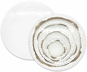 Холст DI-632 Набор 4 шт. (50х50, 40х40, 30х30, 20х20 см) Круглый, белый, хлопок 100%, на подрамнике