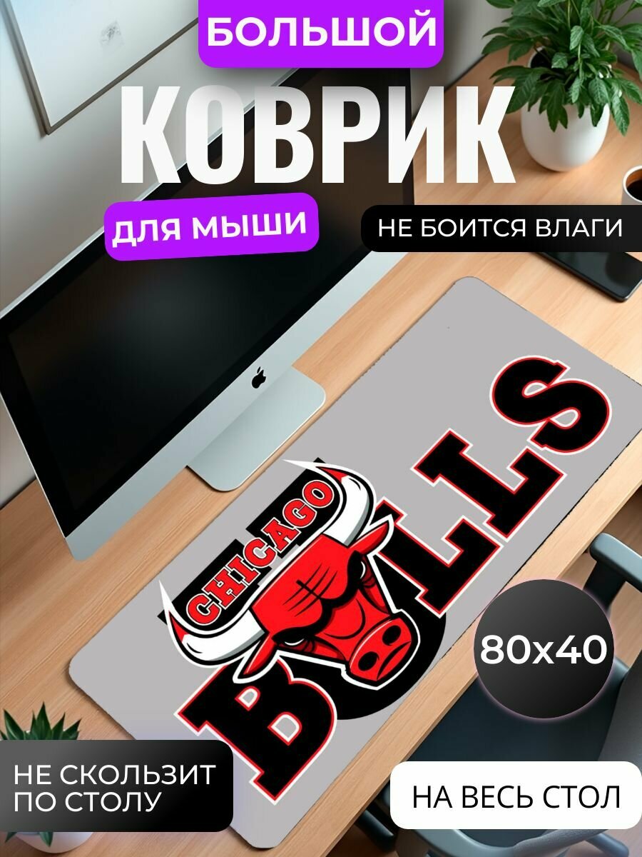 Коврик для мышки 800 x 400 Чикаго Буллз