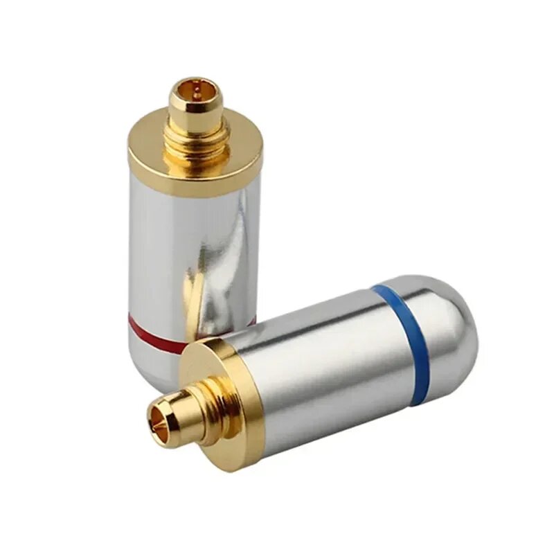 Аудиоразъемы MMCX Разъем для наушников Разъем для динамиков Бытовая электроника DIY 2 Pairs, Silver