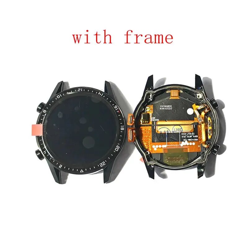 Оригинальный ЖК-экран для Huawei Watch GT2 LTN-B19 DAN-B19, сенсорное стекло, with silver frame