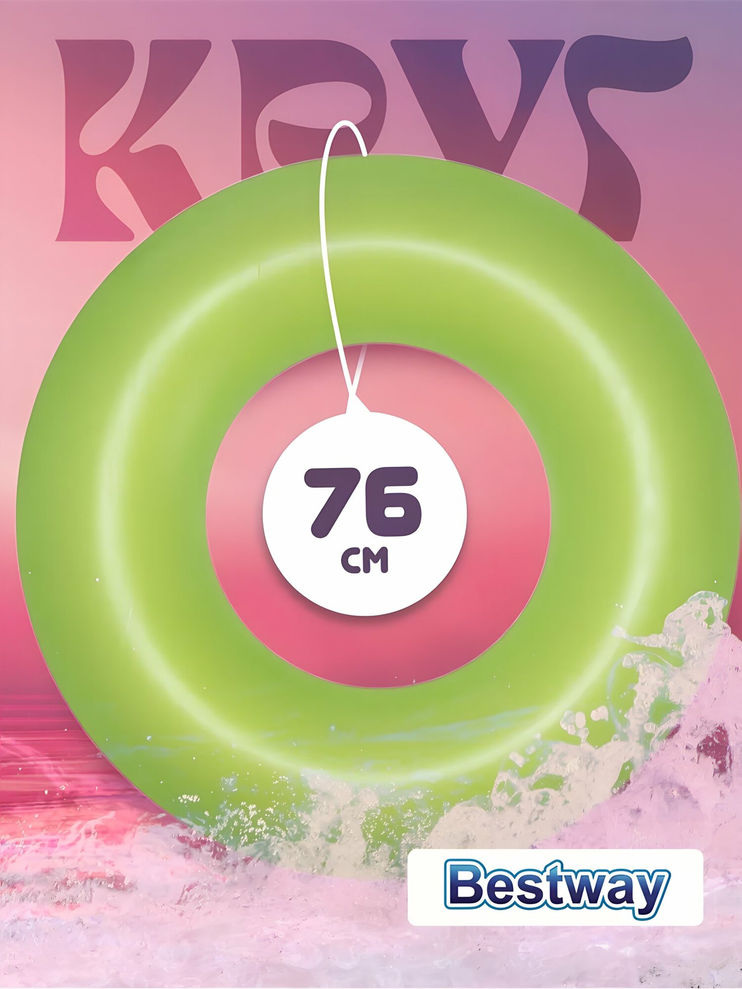 Круг надувной 76 см, Bestway, Неоновый иней, 3-6 лет, 36024