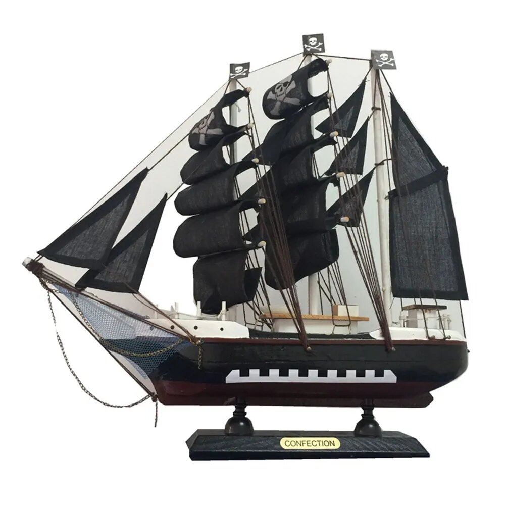 Корабль из цельного дерева Пираты Карибского моря Черная жемчужина