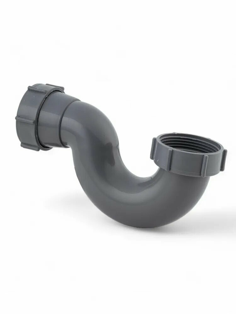 Дренажное отверстие серое пластиковое колено для дренажа и дезодорации ванной комнаты с U-образным изгибом