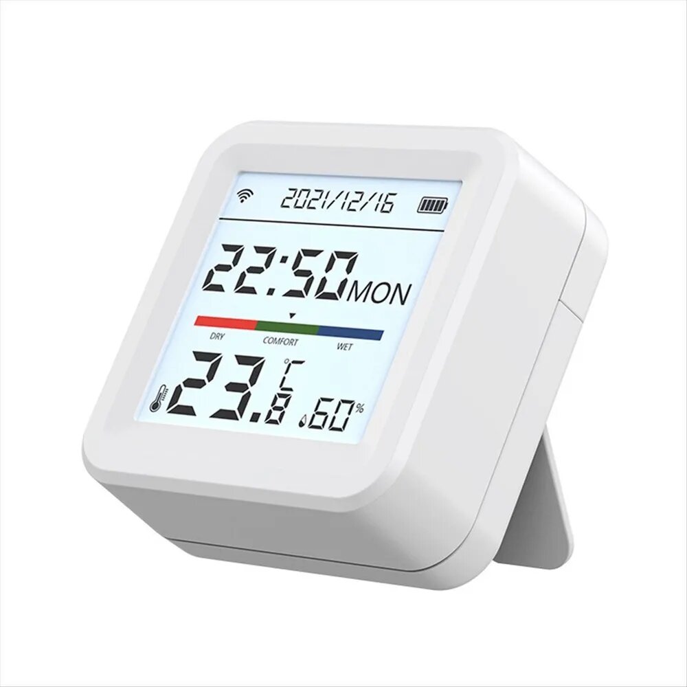 Tuya WiFi Датчик Температуры И Влажности Smart Life Гигрометр С Подсветкой