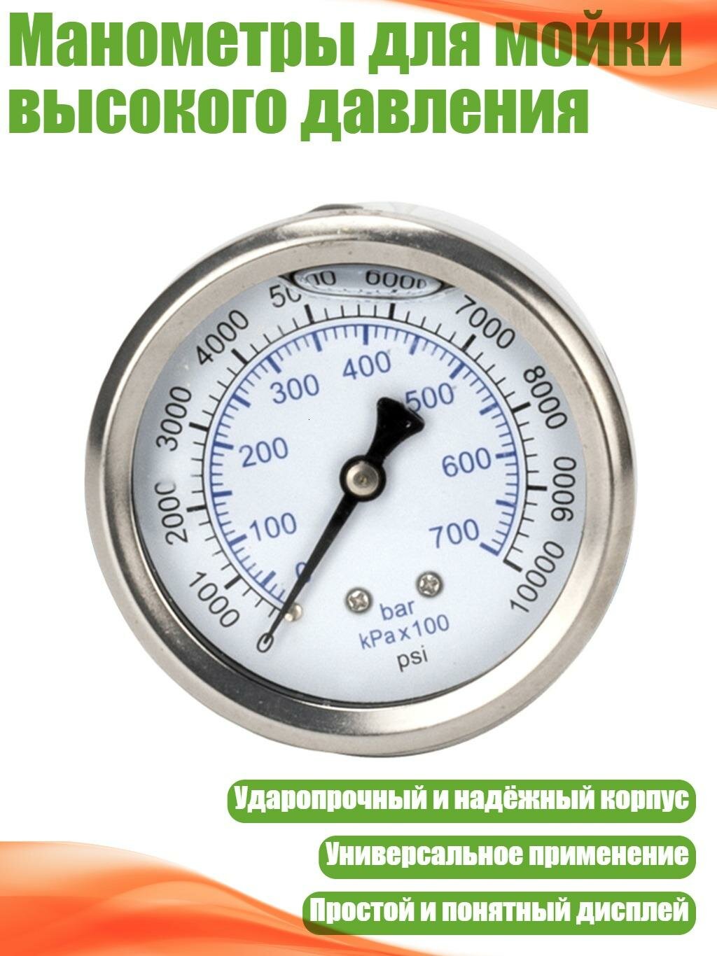 Манометры для мойки высокого давления