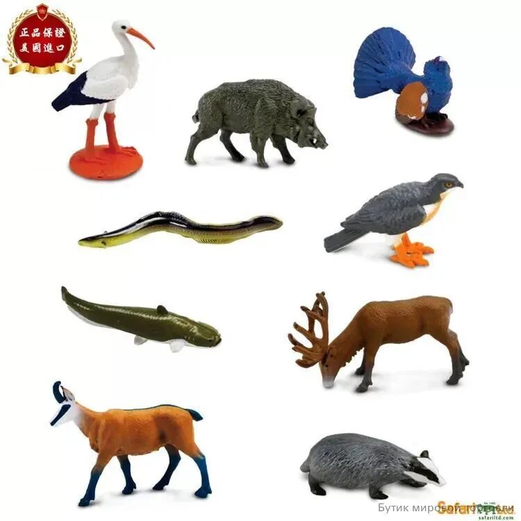 Safari Ltd Европейские животные, фигурки животных, коллекционные модели дикой природы, для детей и коллекционеров
