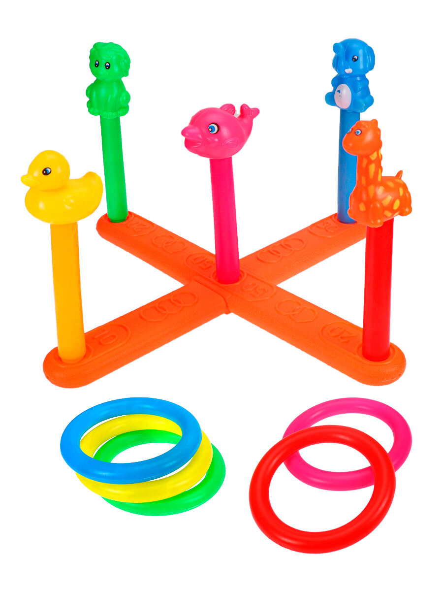 Кольцеброс Серия "Спорт и Отдых", серия "Животные", пластик, диаметр кольца 13см