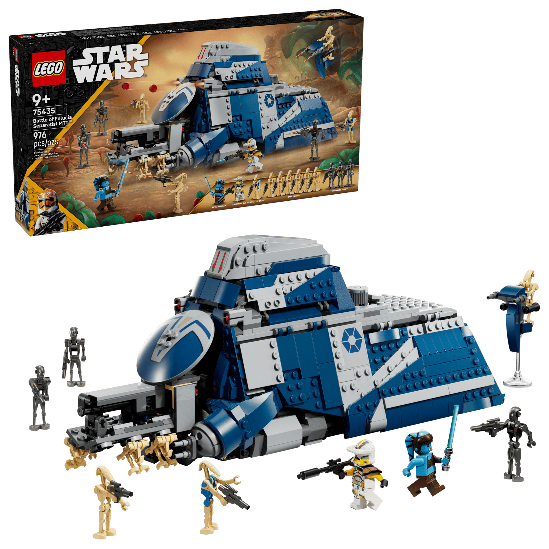 Конструктор LEGO Star Wars™ 75435 Битва при Фелуции: Сепаратистский МТТ, 976 дет.