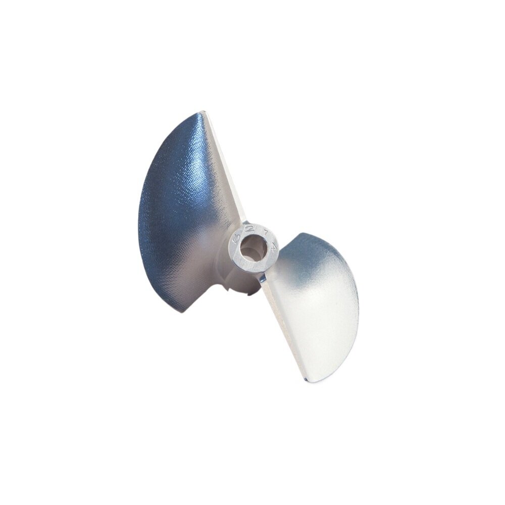 Алюминиевый двухлопастной винт для модели лодки, изготовленный на станке с ЧПУ, диаметр 30-34 мм, отверстие под вал 3,18 мм, цельный, левосторонний