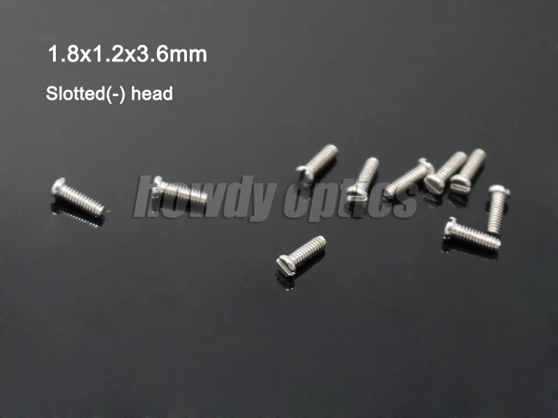 Винты Slotted 1.8x1.2x3.6mm, Цвет: D