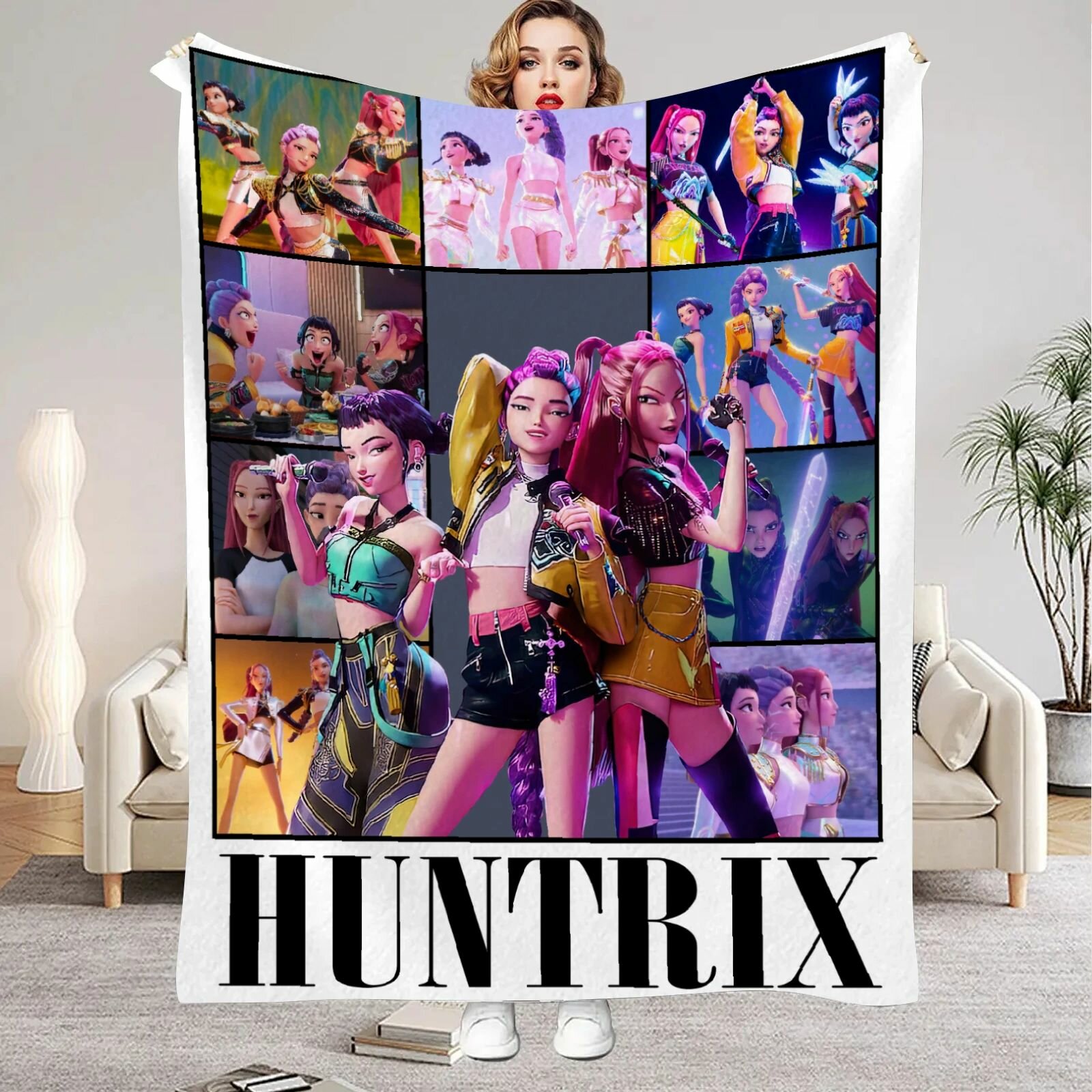 Плед K-Pop D-Demon H-Hunters Huntrix Плед 446.0g