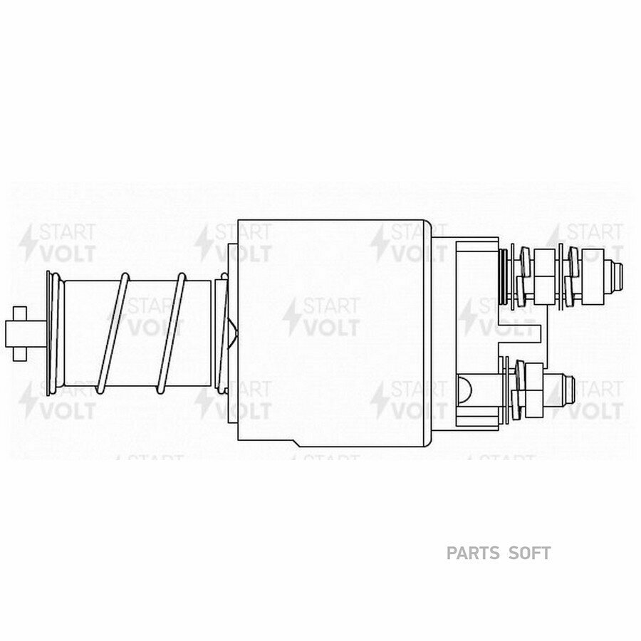 STARTVOLT VSR0110 STARTVOLT VSR-0110 Реле втягивающее стартера для а/м Лада 2101-1119/2121-21214/2123 н/о (тип АвтоВАЗ) (VSR 0110)