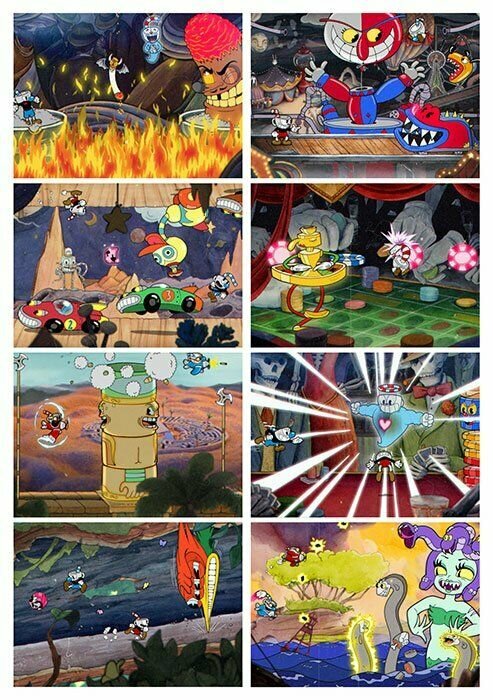 Наклейки "Cuphead" No.1
