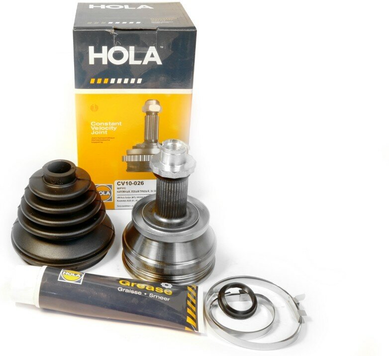 ШРУС наружный левый правый HOLA CV10-026 Vw Polo Sedan Мт, Skoda Rapid Мт, Fabia I, II, III, Roomster Audi A1, A2 Seat Cordoba, Ibiza III, IV, Toledo IV 36/30 шлицов