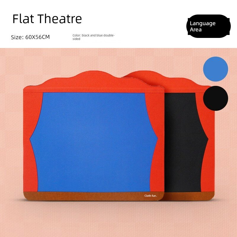 Доска с наклейками пуппетов для театра в детском саду, интерактивный дидактический инструмент с портативной складной