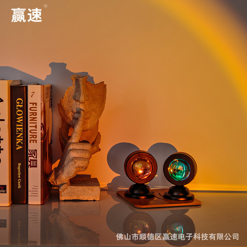 Мини-лампа солнечного света для спальни, регулируемый цвет, 5Вт светодиодная ночник с темой солнца, декоративная лампа