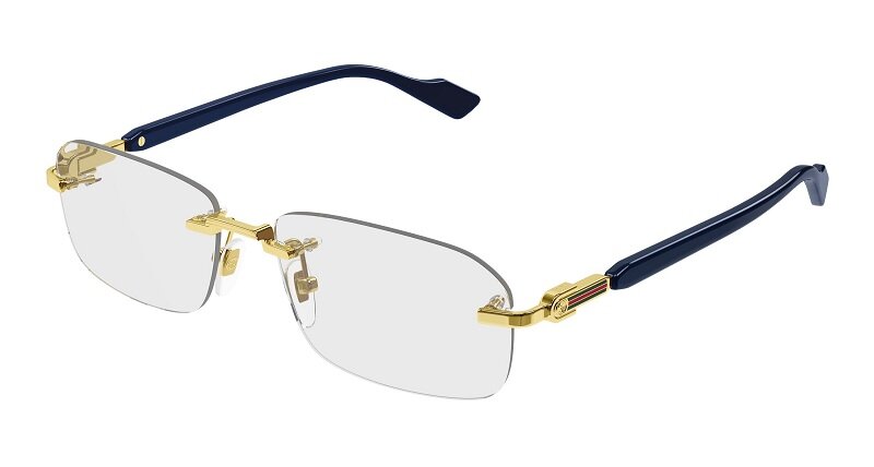 Оправа для очков GUCCI GG1221S-004, пластик, бабочка, салфетка и футляр, чёрная