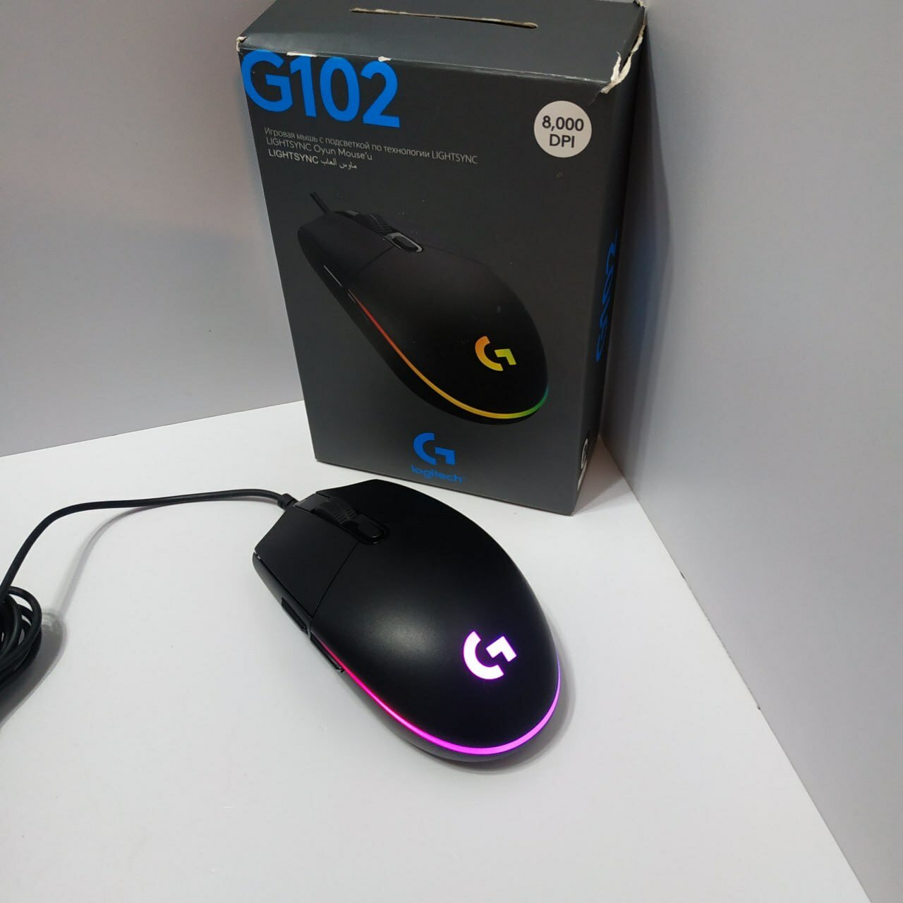 Игровая мышка Logitech G102 Lightsync