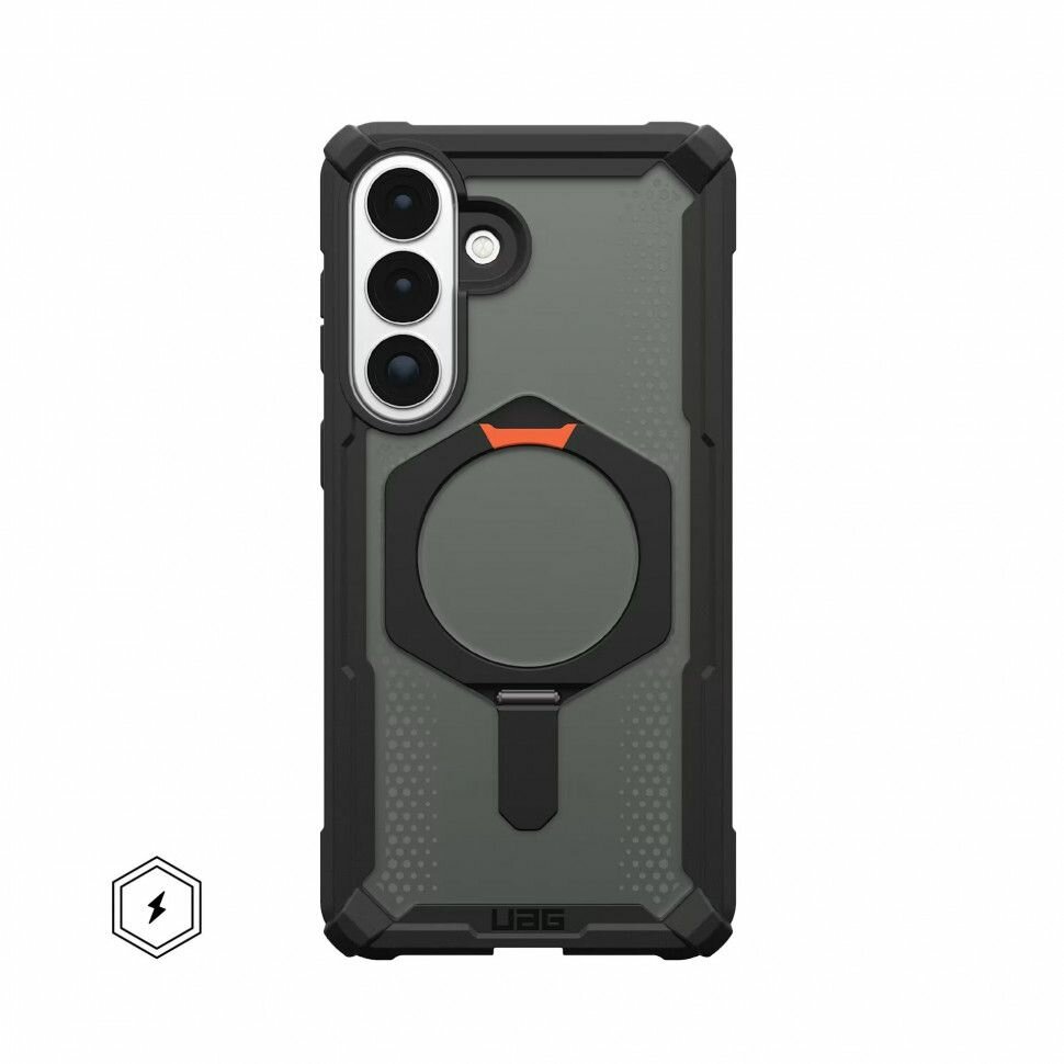 Чехол Uag Plasma XTE для Samsung S26 Plus совместим с MagSafe, цвет черно/оранжевый (Black/Orange)