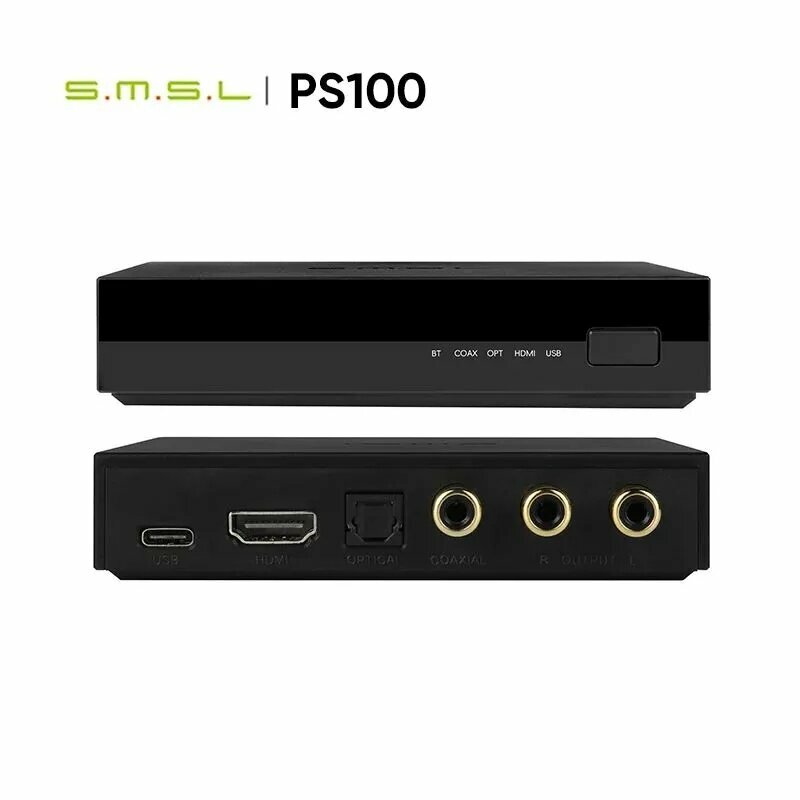 Многофункциональный аудиоконвертер SMSL PS100, встроенный ЦАП ES9023, поддержка Bluetooth PCM44.1-192 кГц
