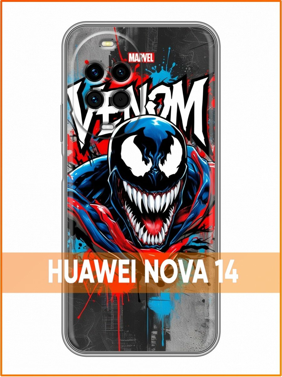 Чехол для Huawei Nova 14 с принтом для мальчиков с Веномом (Хуавей Нова 14)