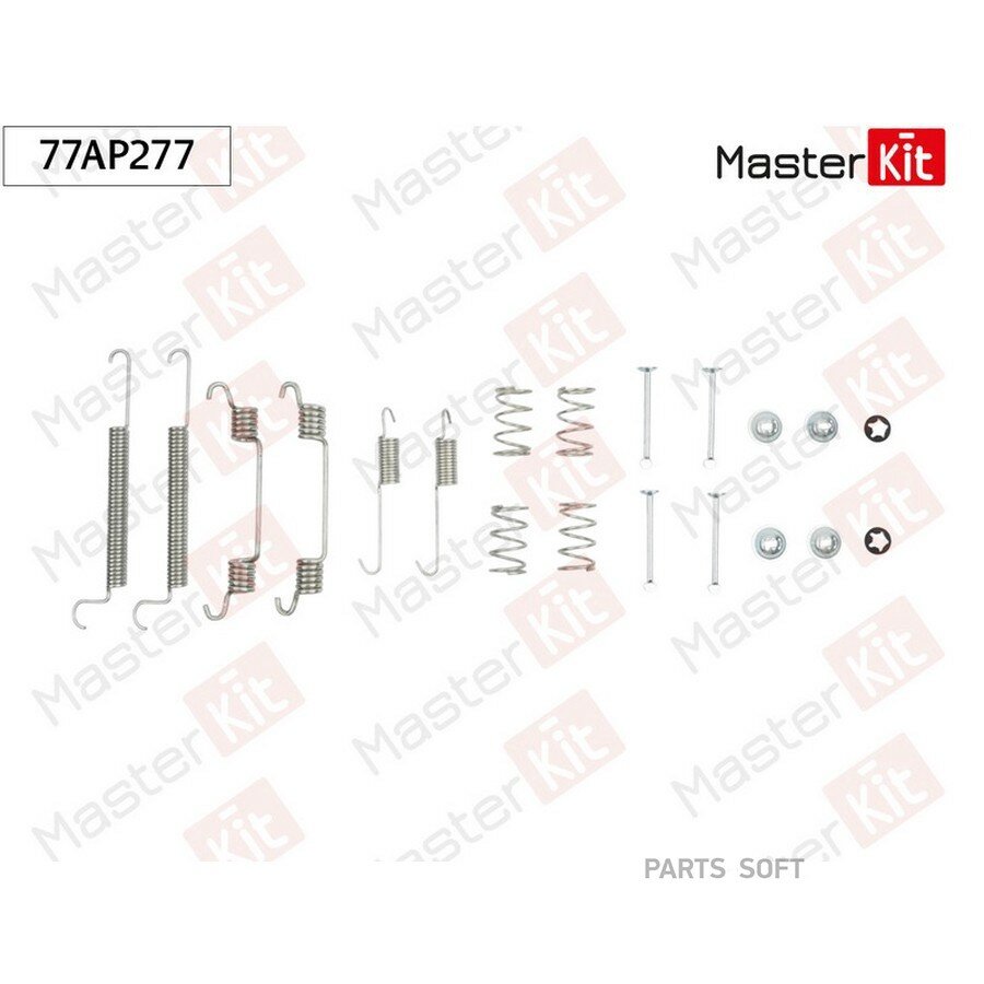 77AP277 MASTERKIT Компл. установ. бараб. колодок ASTRA (A04) 2007 - MASTERKIT 77AP277 | цена за 1 шт