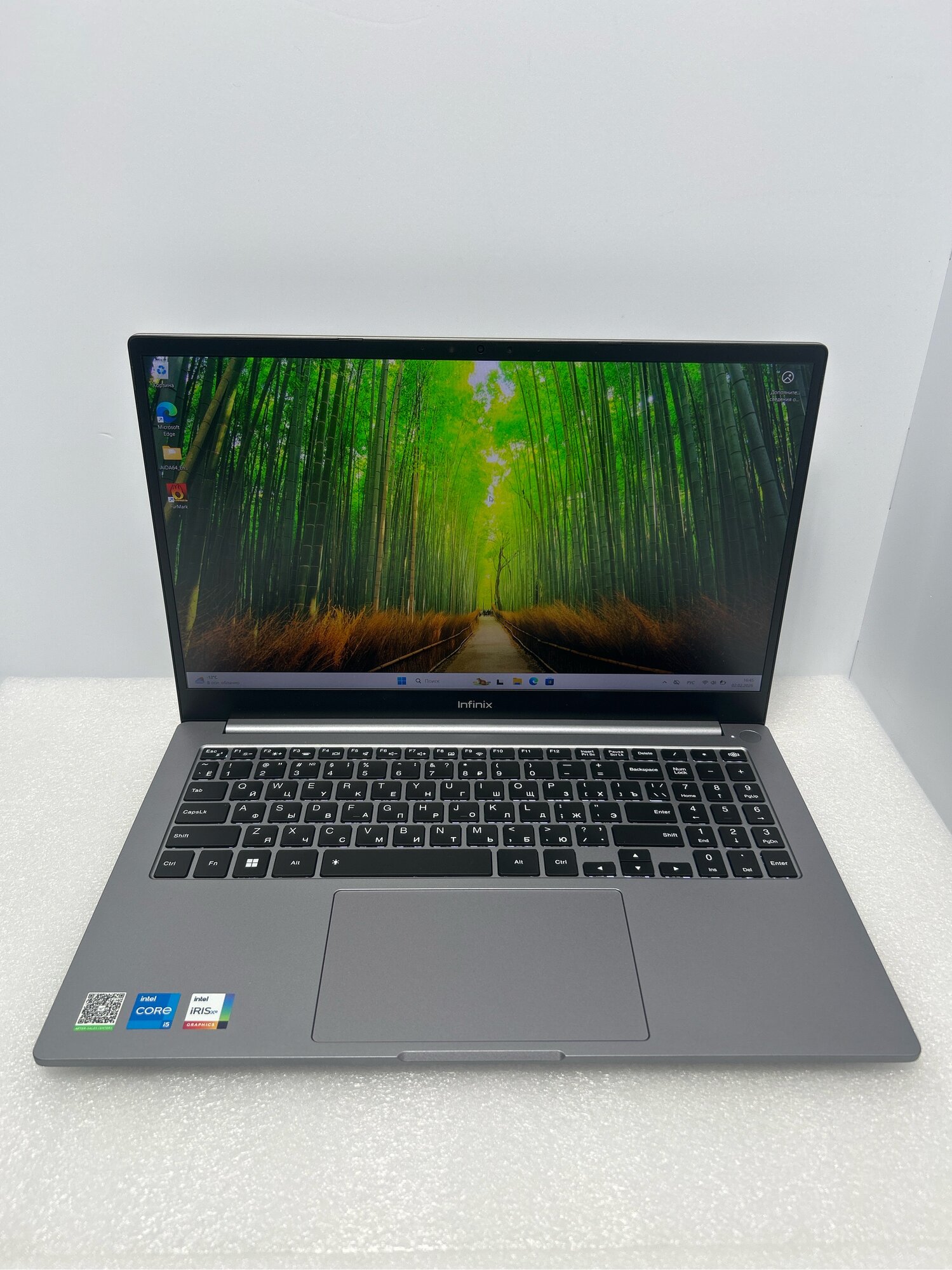Ноутбук Infinix InBook Y3H Plus 15.6"/Intel Core i5-12450H/RAM 16GB/SSD 512/Intel UHD Graphics/1920x1080/IPS/Windows 11/Подсветка - кл:LED/серебристый. Состояние: B1