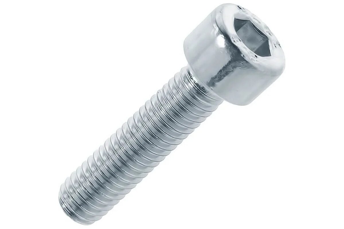 Винт ЦКИ DIN 912 м10×80 полная резьба 10.9 цинковый HEX 8.0 из стали