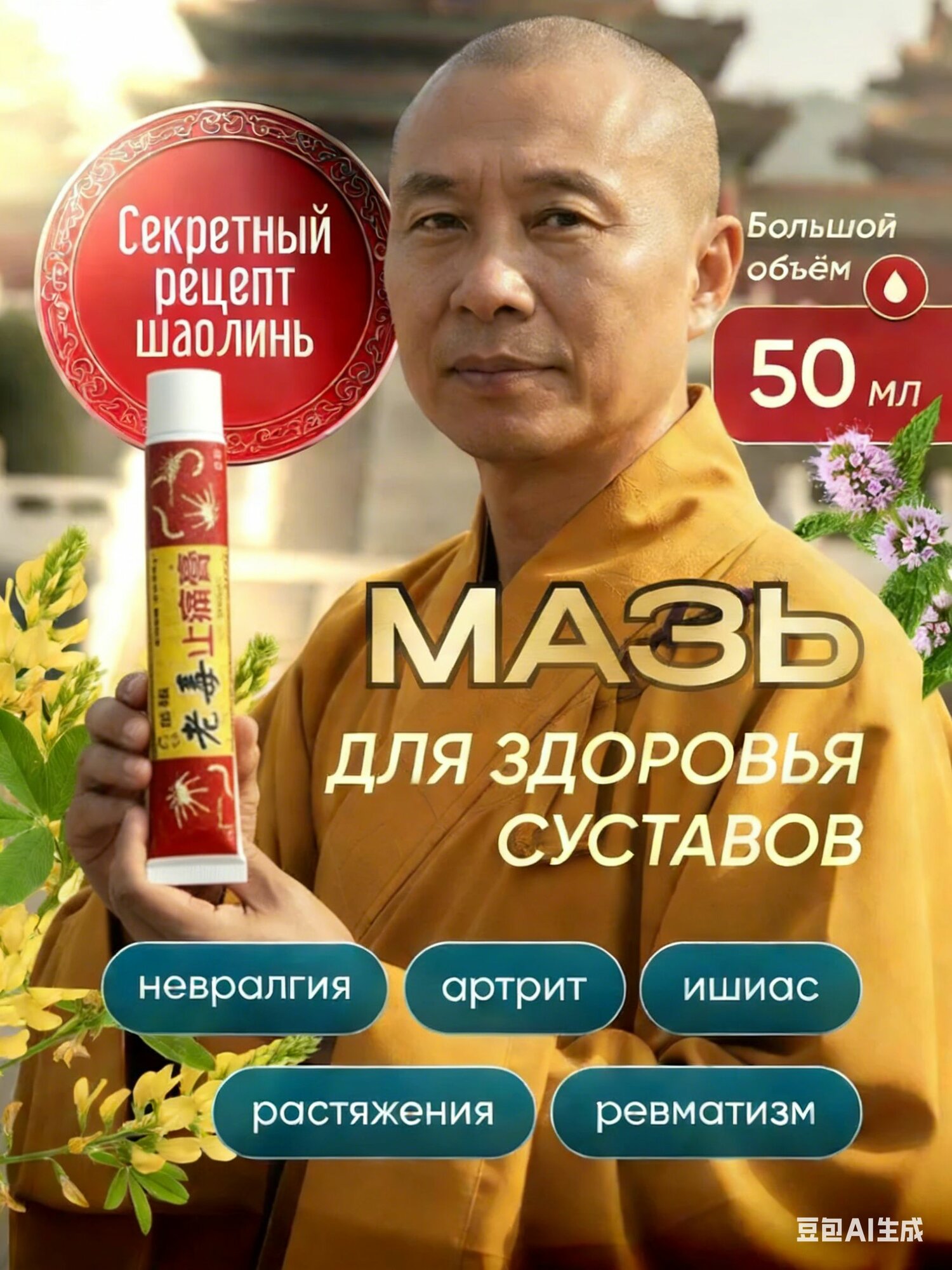 Мазь для суставов обезболивающая 50мл