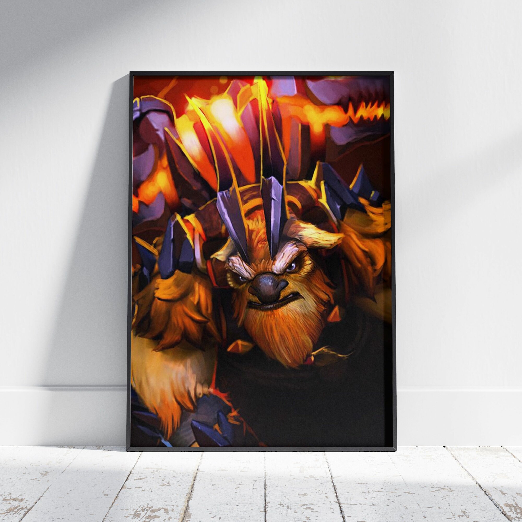 Плакат на стену для интерьера Dota 2 (Earthshaker 3) - Постер по игре формата A3 (30х42 см)