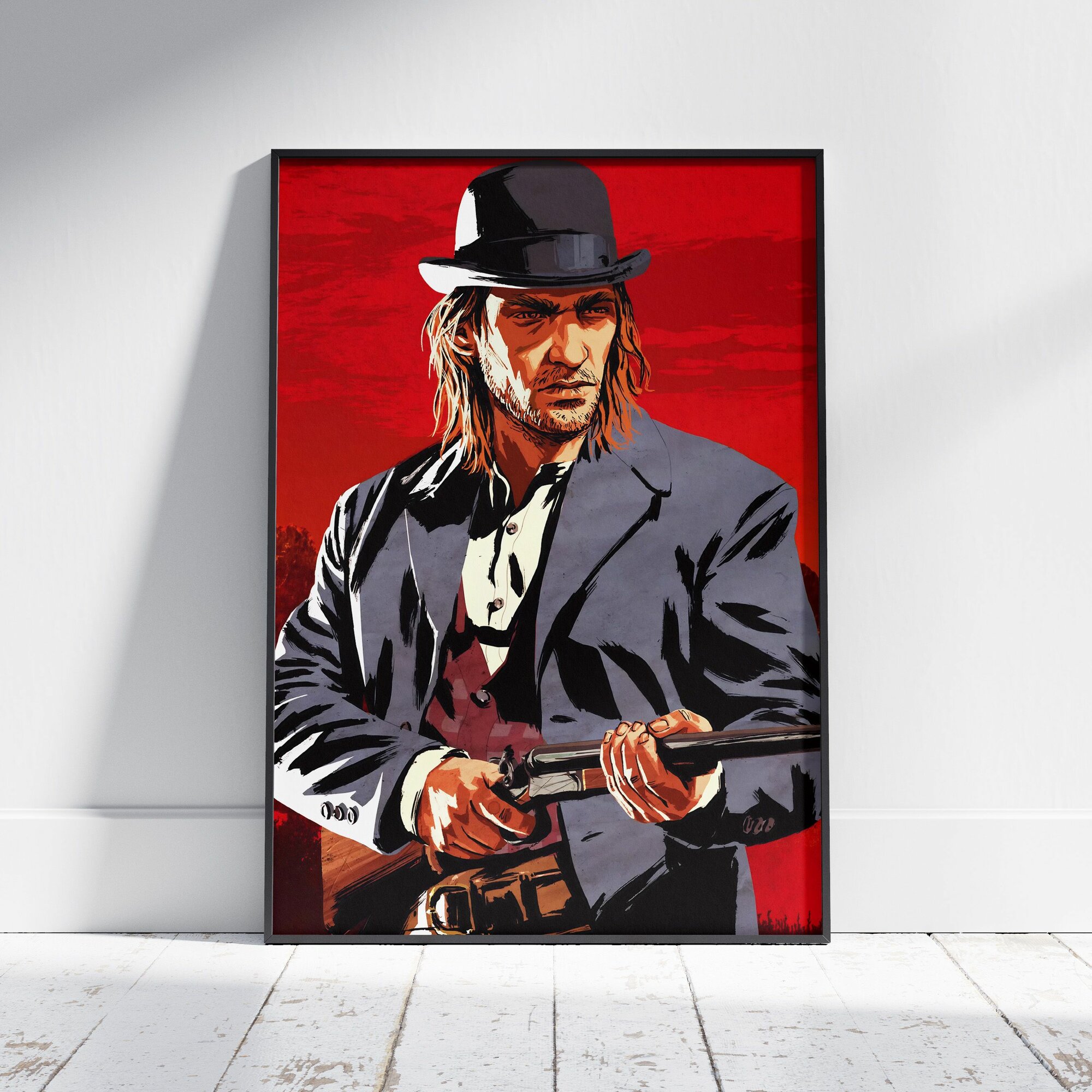 Плакат на стену для интерьера Red Dead Redemption 2 (Шон Магуайр) - Постер по игре формата А4 (21x30 см)