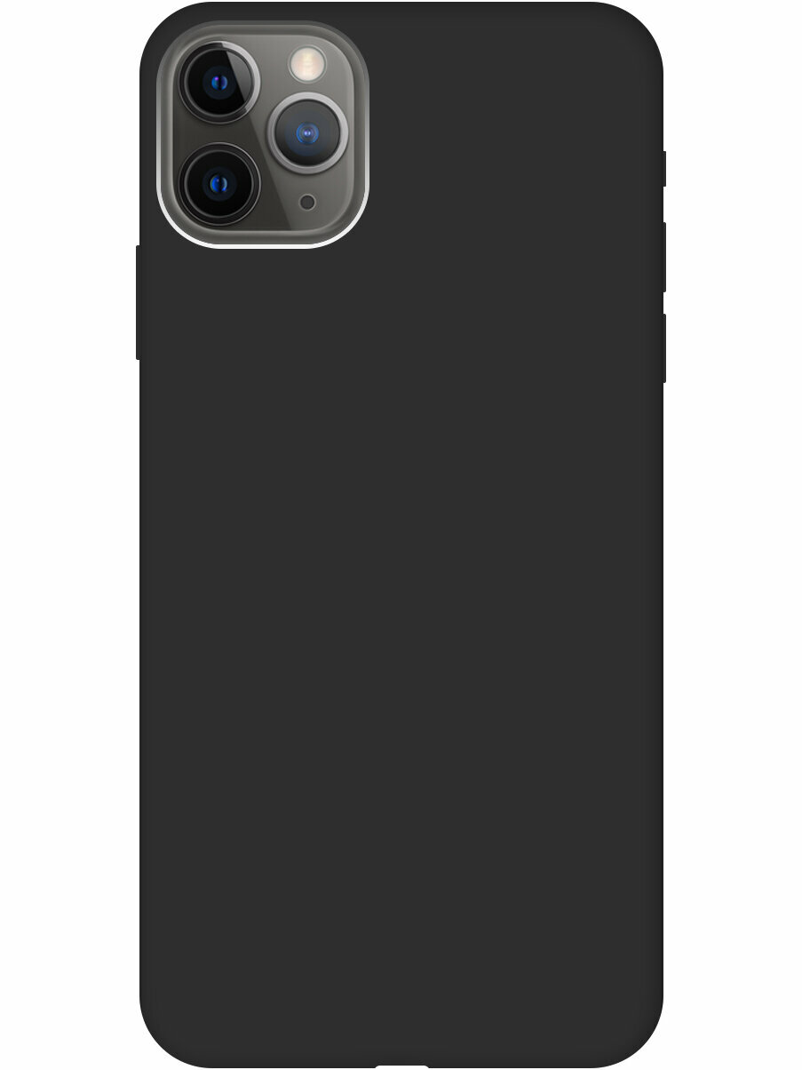 Силиконовый чехол на Apple iPhone 12 Pro Max / Эпл Айфон 12 Про Макс Soft Touch черный