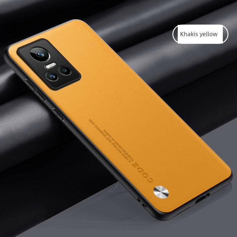 Чехол для Realme GT Neo 2T в кремово-желтом цвете, полная защита и стильный вид