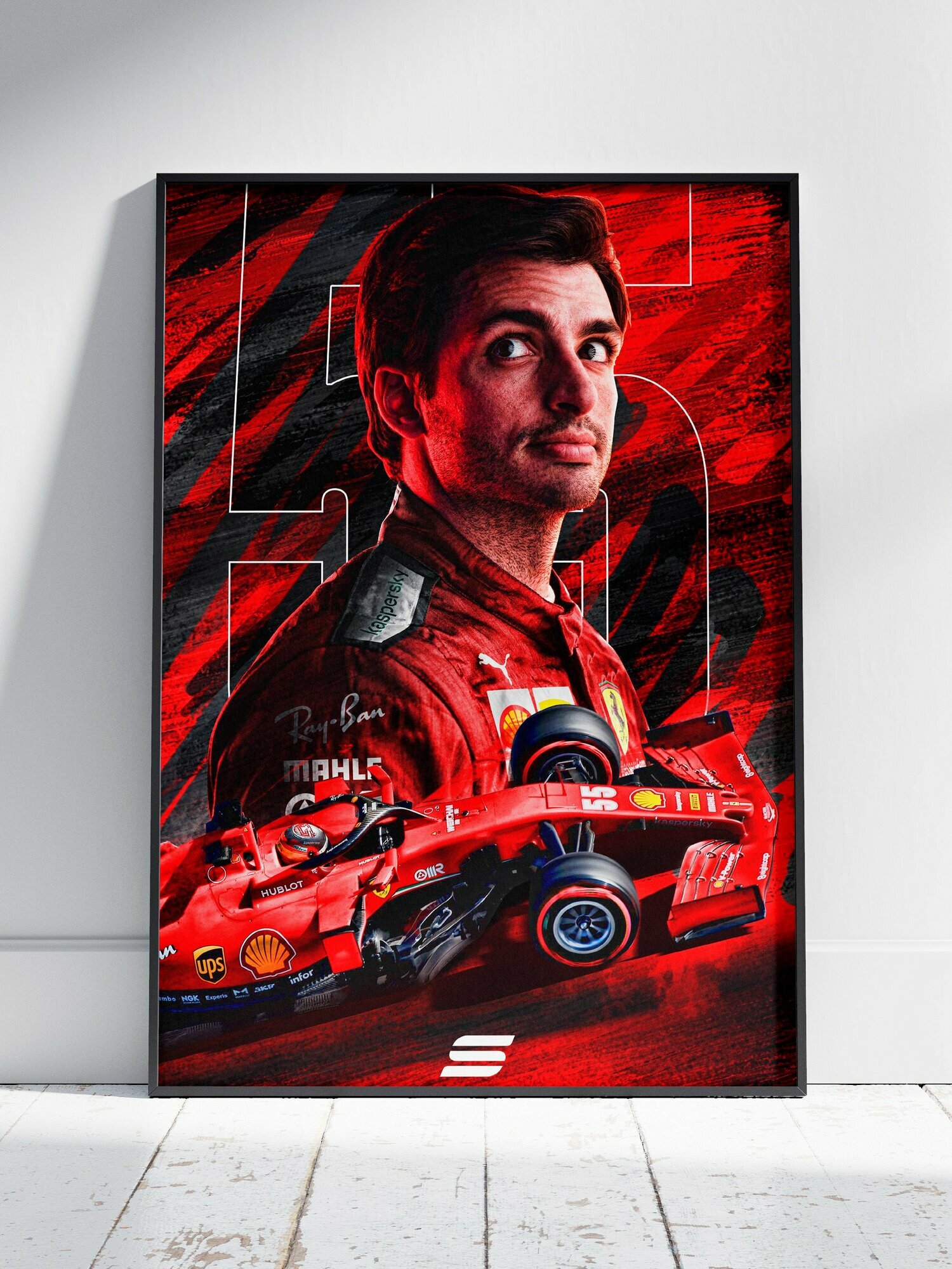 Плакат на стену для интерьера Пилоты Формулы 1 (Карлос Сайнс - Carlos Sainz Jr 1) - Постер по спорту и физической активности формата A3 (30x42 см)