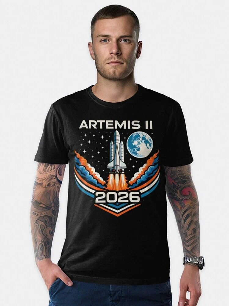 Футболка Design Heroes Программа Артемида II / Artemis II NASA