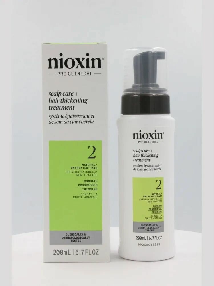 Nioxin - System 2 Care + Hair Thickening Treatment Питательная маска для кожи головы и волос 200 мл